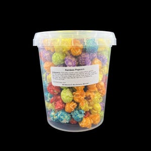 Rainbow Popcorn - A Colorful Burst of Fun and Flavor - Etsy
