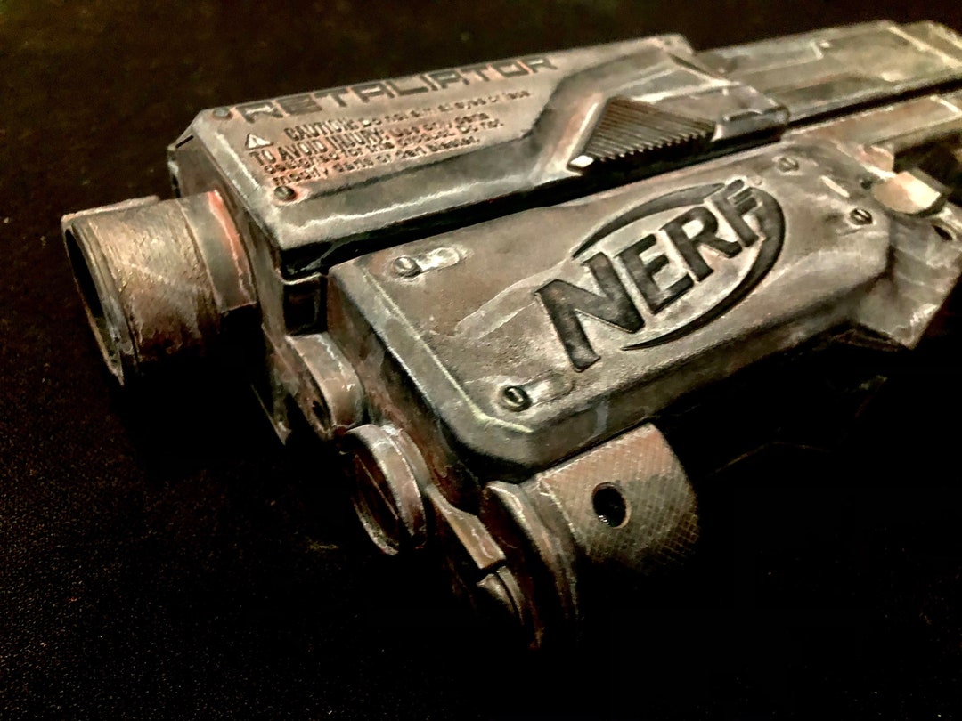 Nerf N-strike Retaliator extreme Weathering Custom Blaster - Etsy