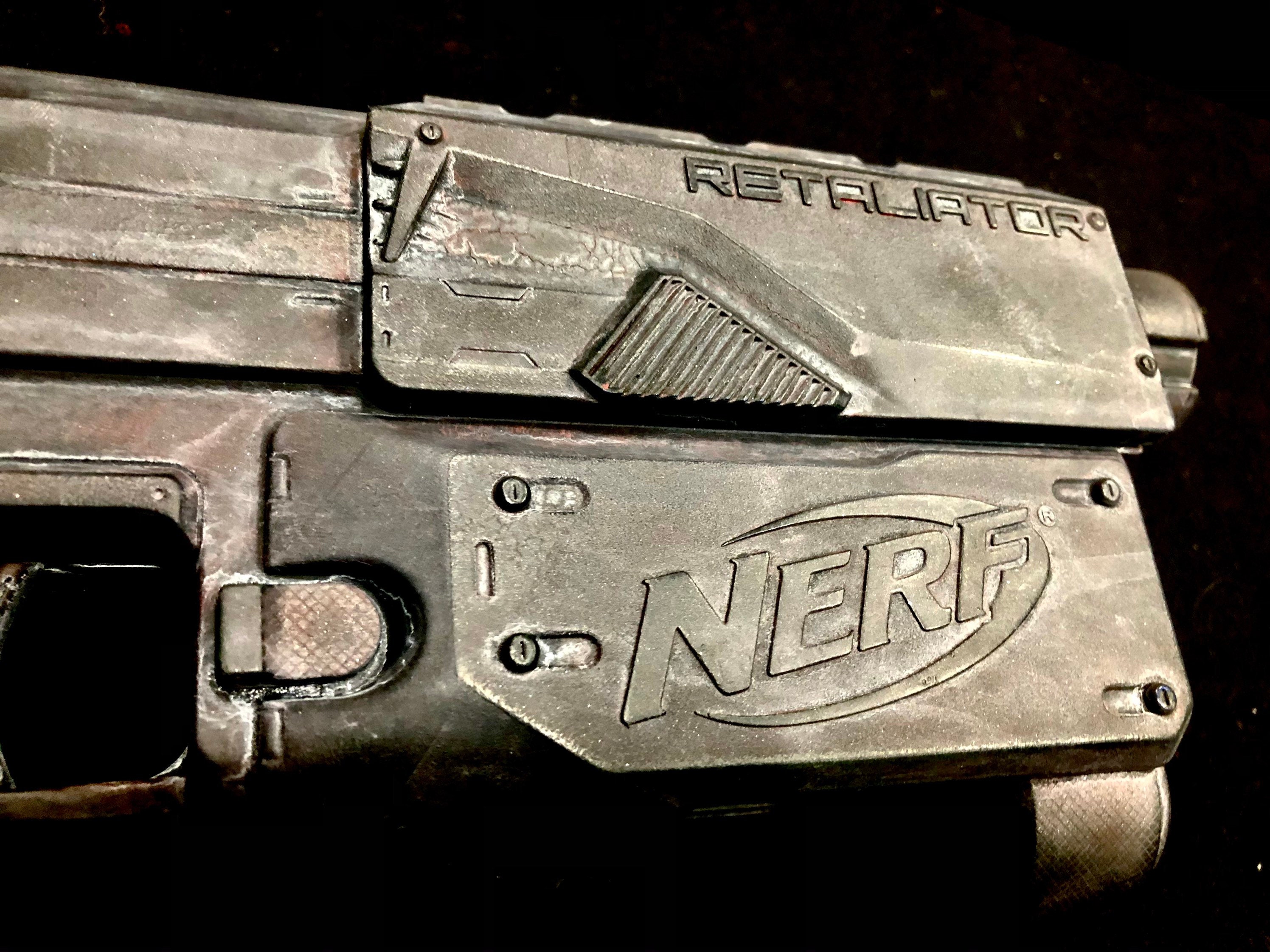 Nerf N-strike Retaliator extreme Weathering Custom Blaster - Etsy