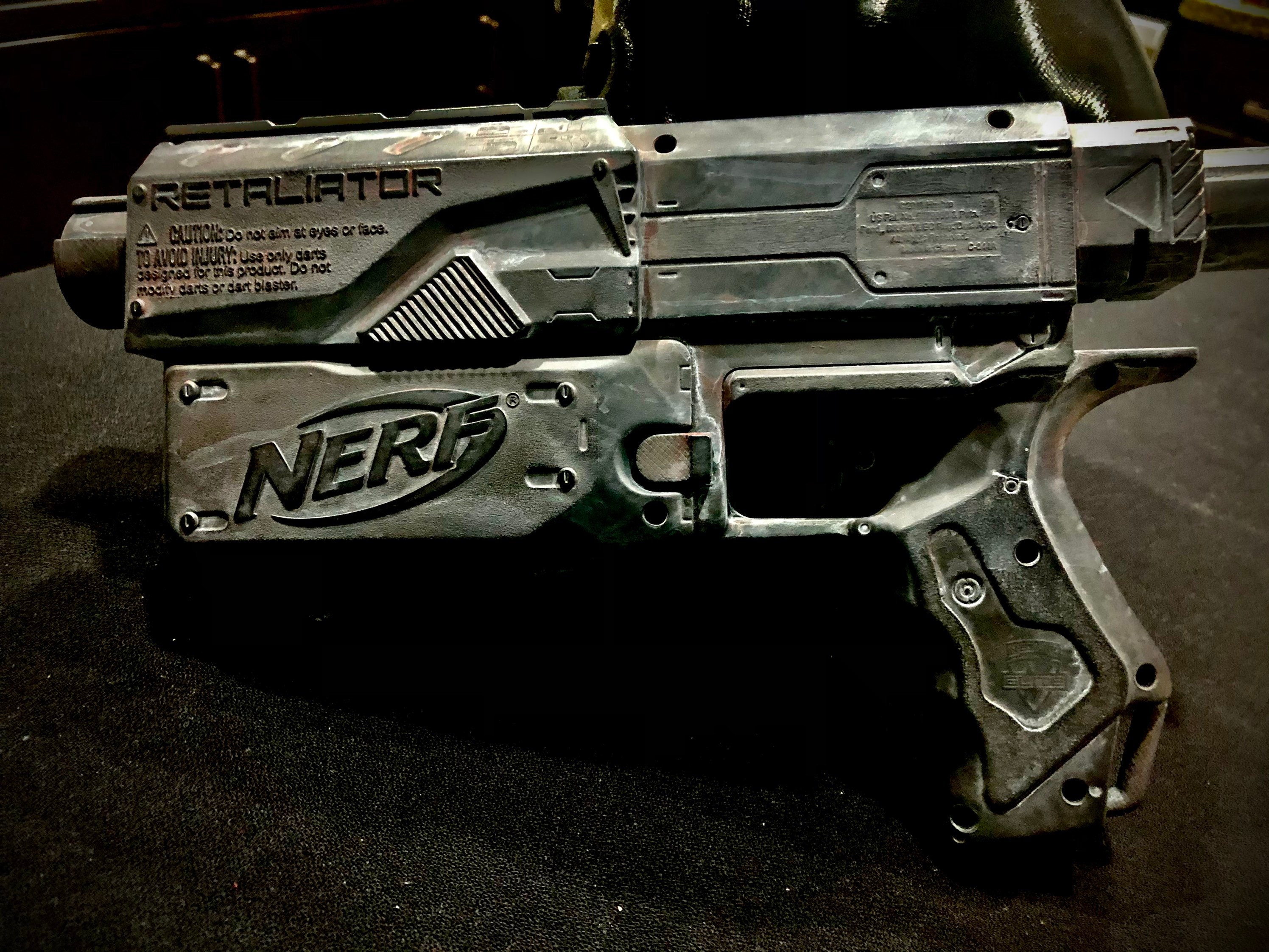 Nerf N-strike Retaliator extreme Weathering Custom Blaster - Etsy