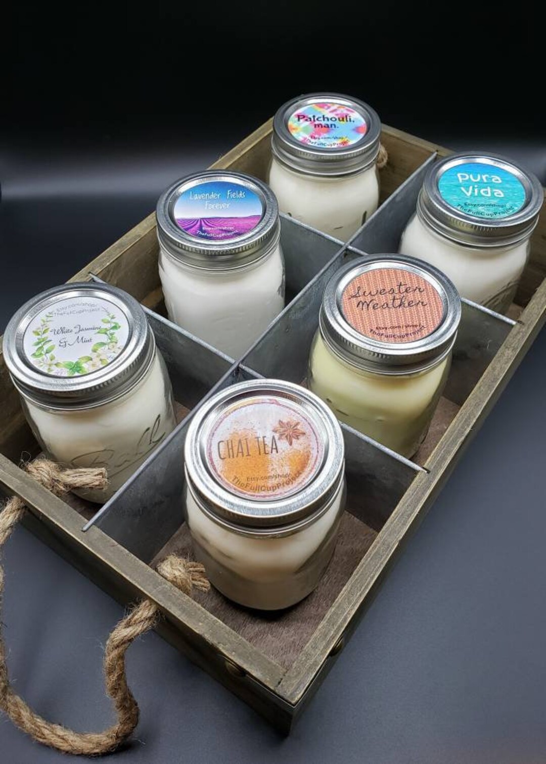 Soy Wax Mason Jar Candles - Etsy
