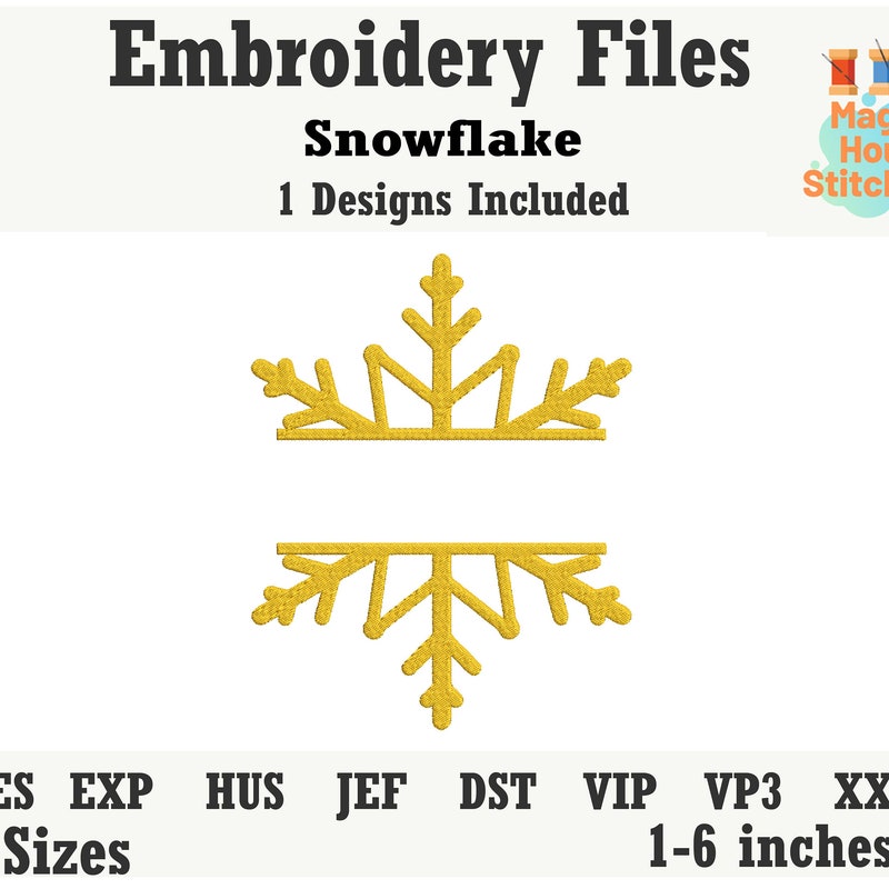 Snowflake Embroidery - Etsy