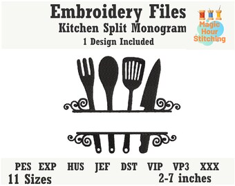 Monogram Embroidery Pes File - Etsy