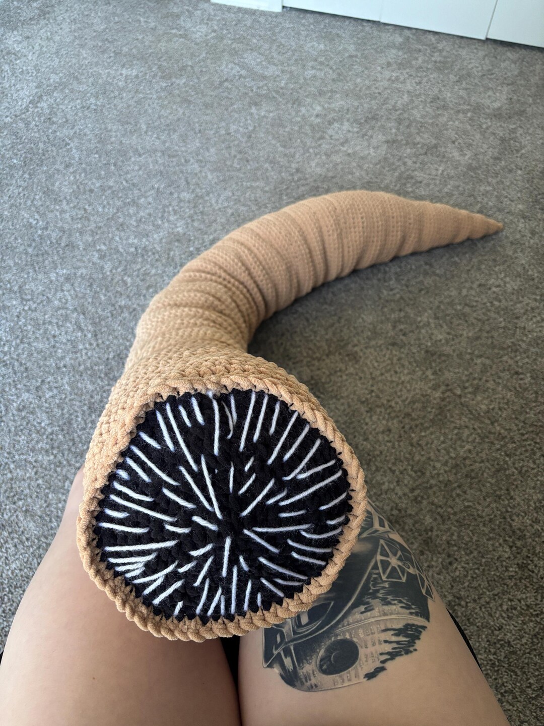 Crochet Sandworm Stuffed Amigurumi Plushie (XXL) - Etsy