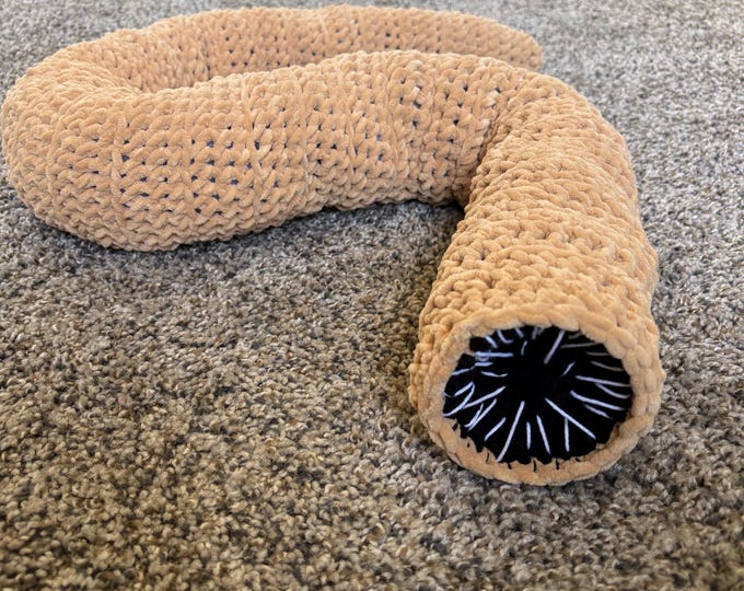 Crochet Sandworm Stuffed Amigurumi Plushie (L) - Etsy