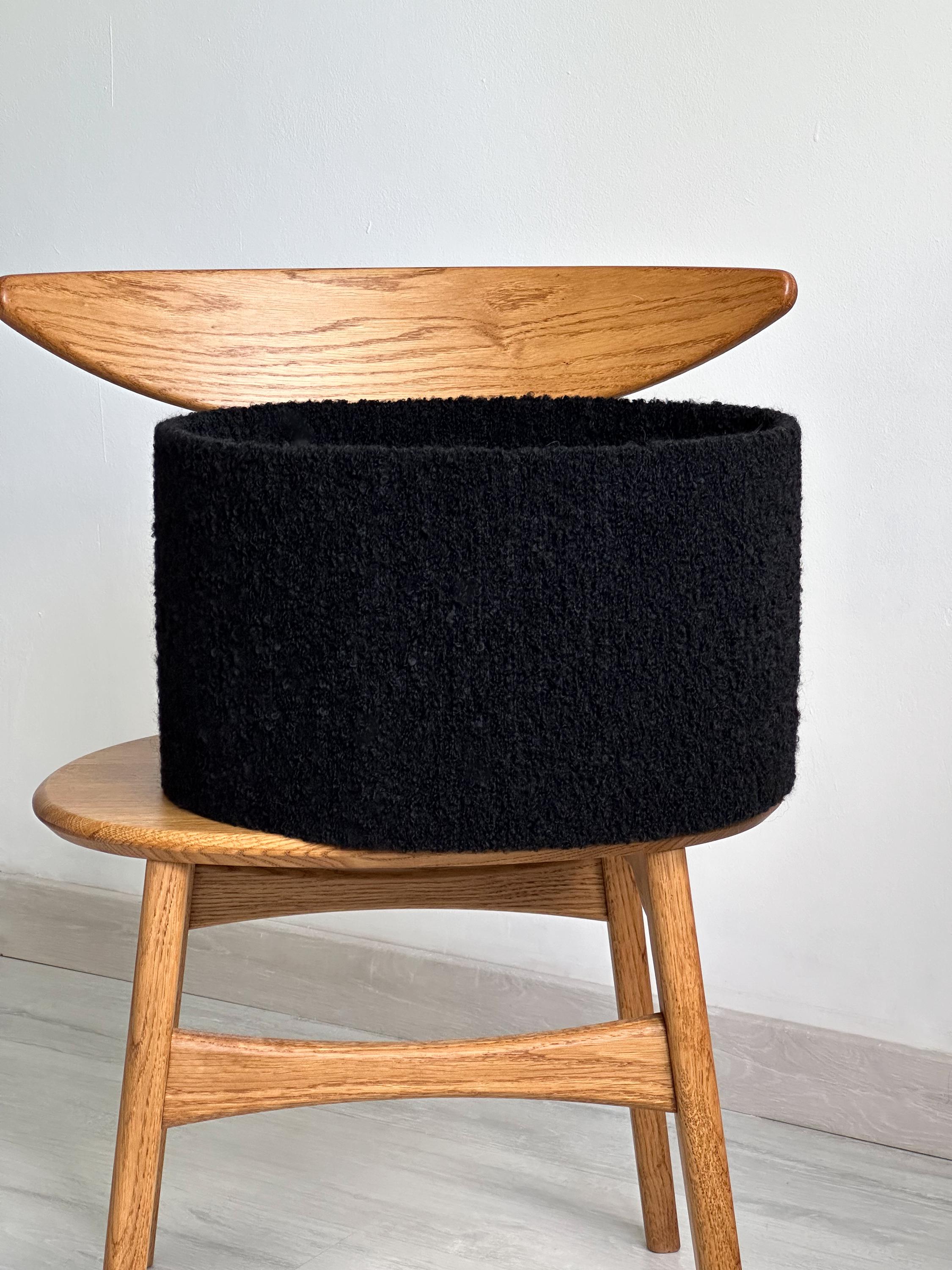 Handmade Bouclé Yarn Drum Chandelier: Custom Boho Ceiling Light - Etsy