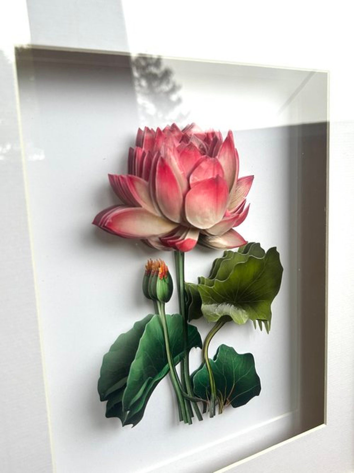 Lotus Flower 3D Art - Etsy
