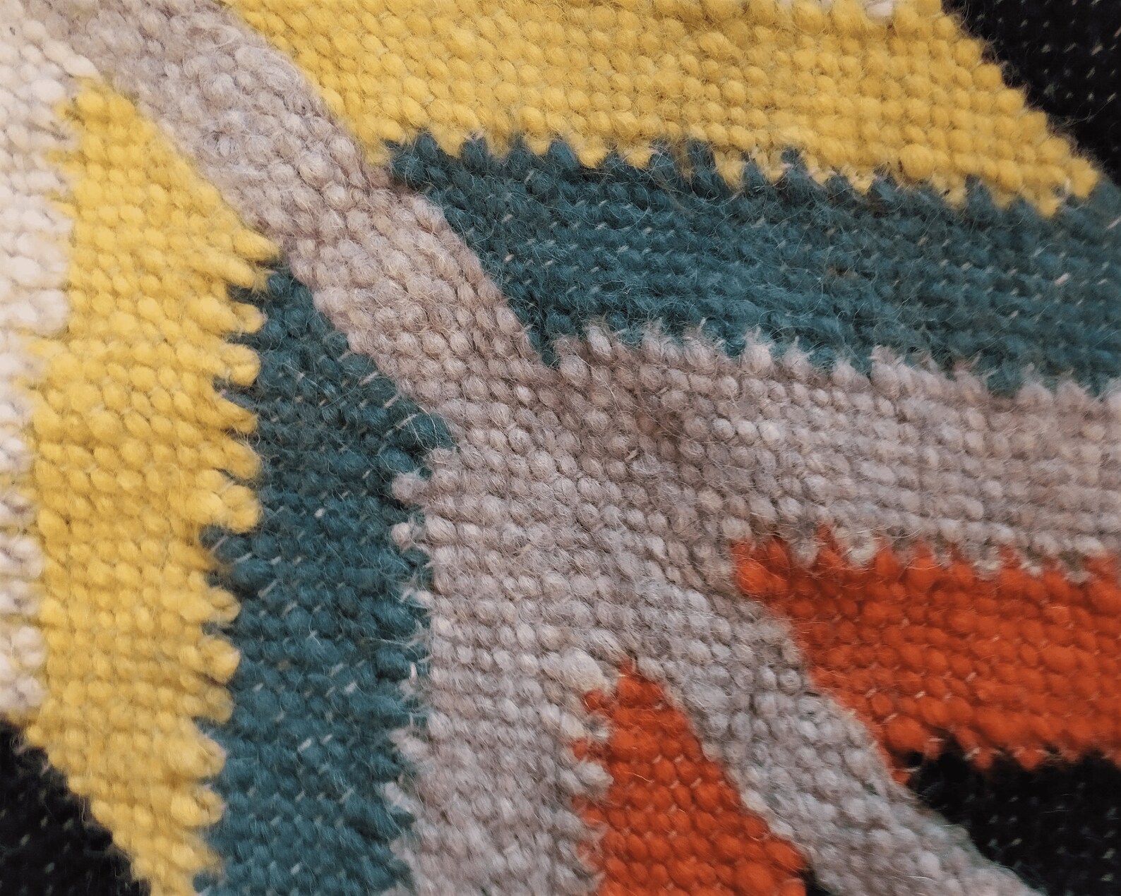 Small Black Wool Area Rug Living Room Runner Rug | Etsy