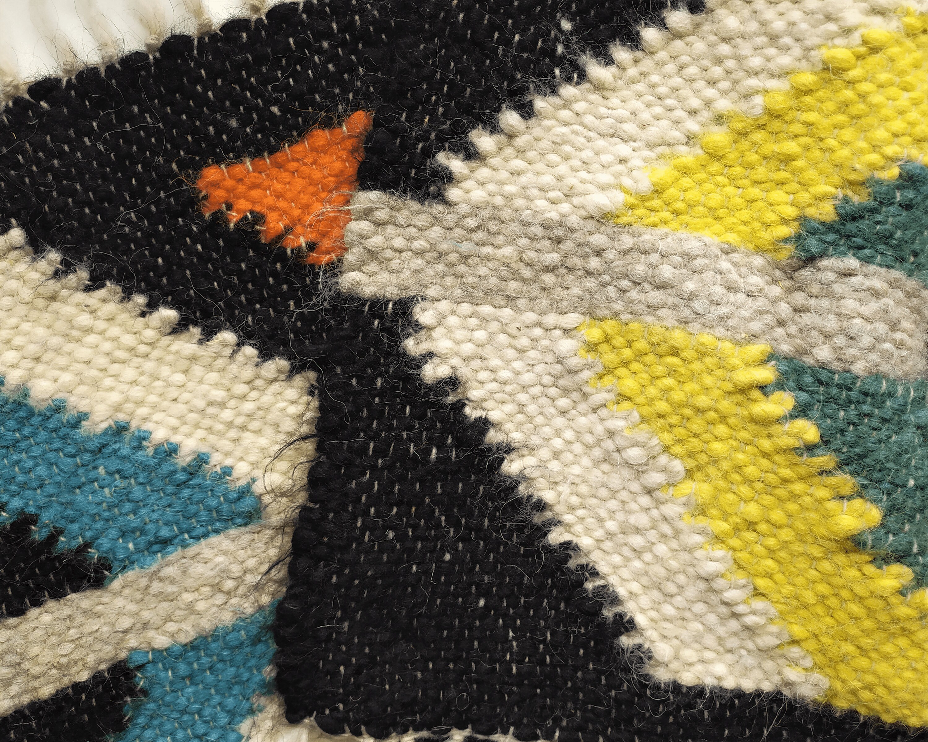 Small Black Wool Area Rug Living Room Runner Rug | Etsy