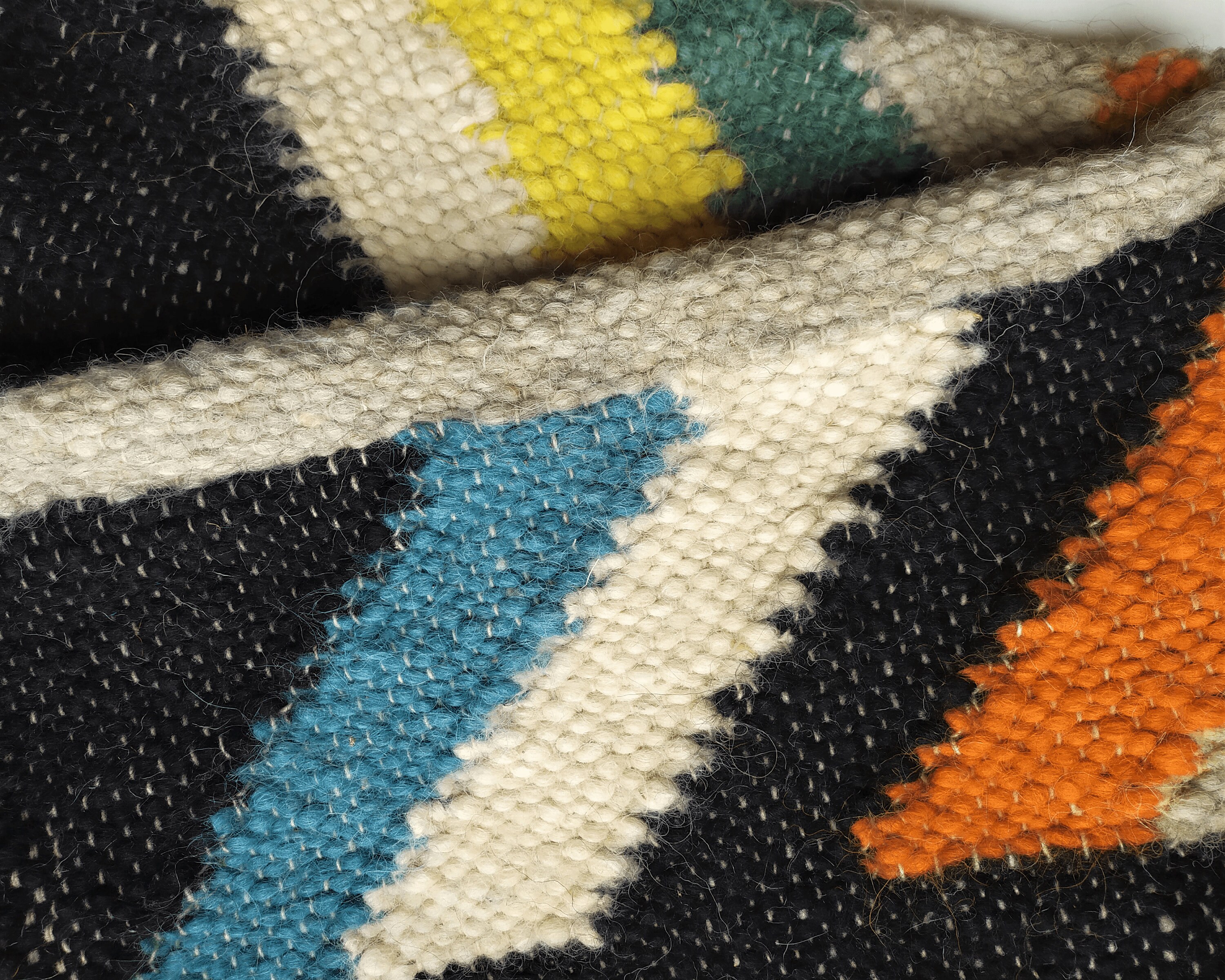 Small Black Wool Area Rug Living Room Runner Rug | Etsy