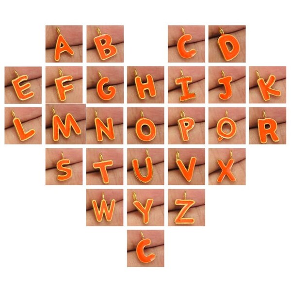 Initial Charm - Etsy