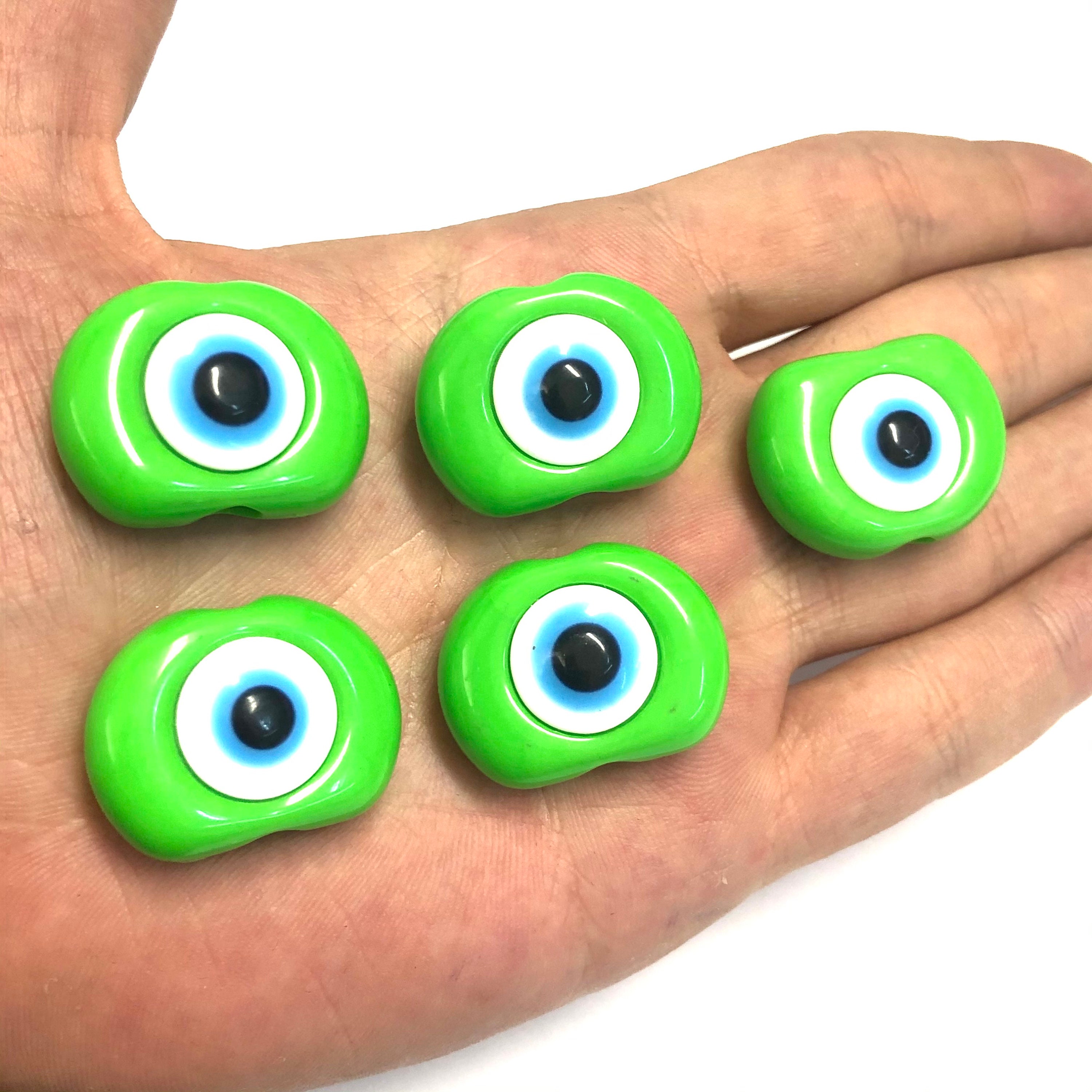 Large Hole Evil Eye Resin Beads 29mm Beads 6mm Hole 5 Beads - Etsy