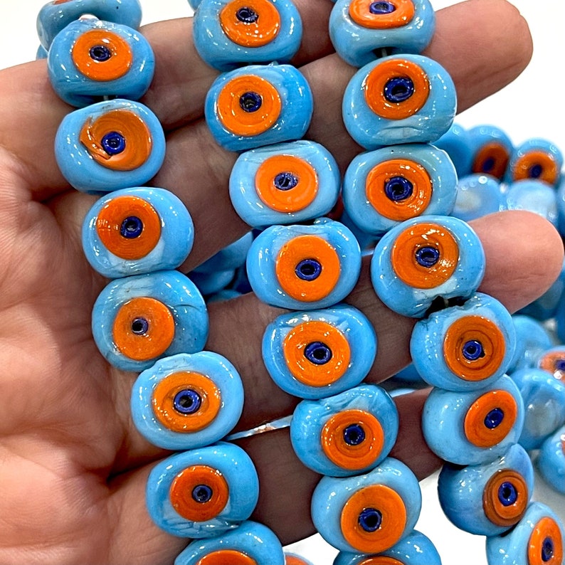 Traditional Turkish Artisan Handmade Glass Evil Eye Beads - Etsy