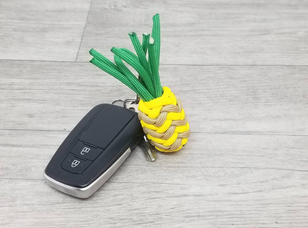 Pineapple Keychain, Pineapple Key Ring, Paracord Keychains, Stocking ...