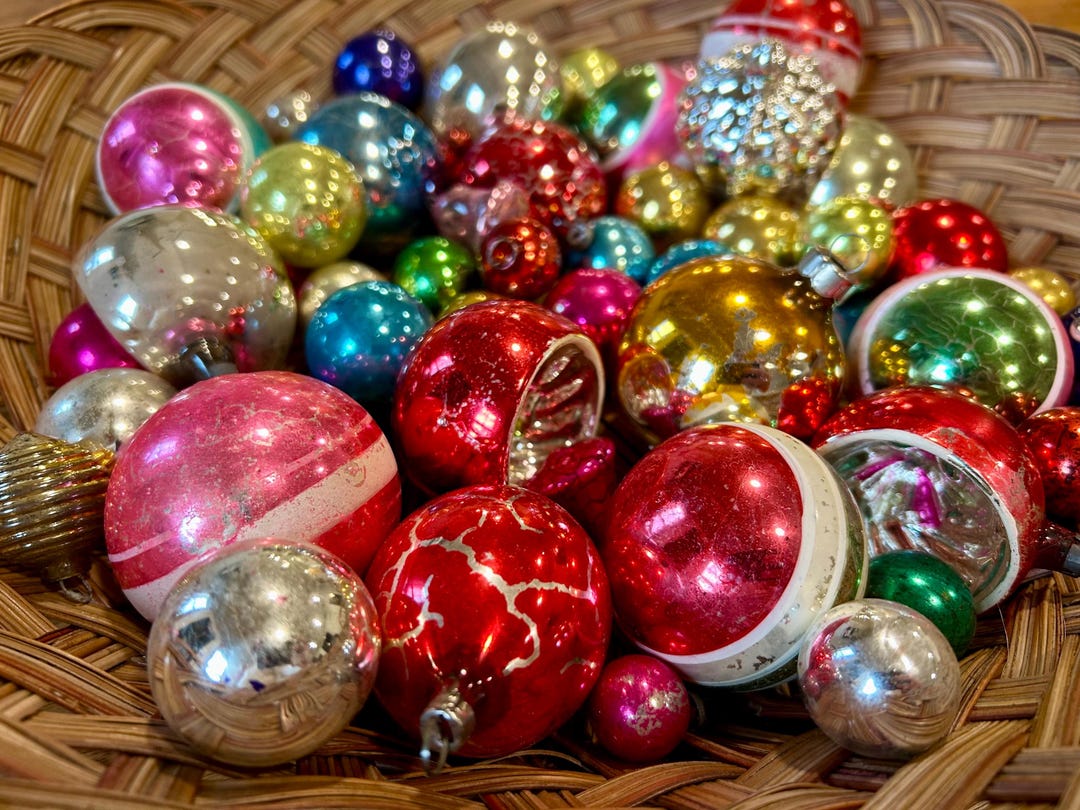 Vintage Christmas Ornament Bulbs - Etsy