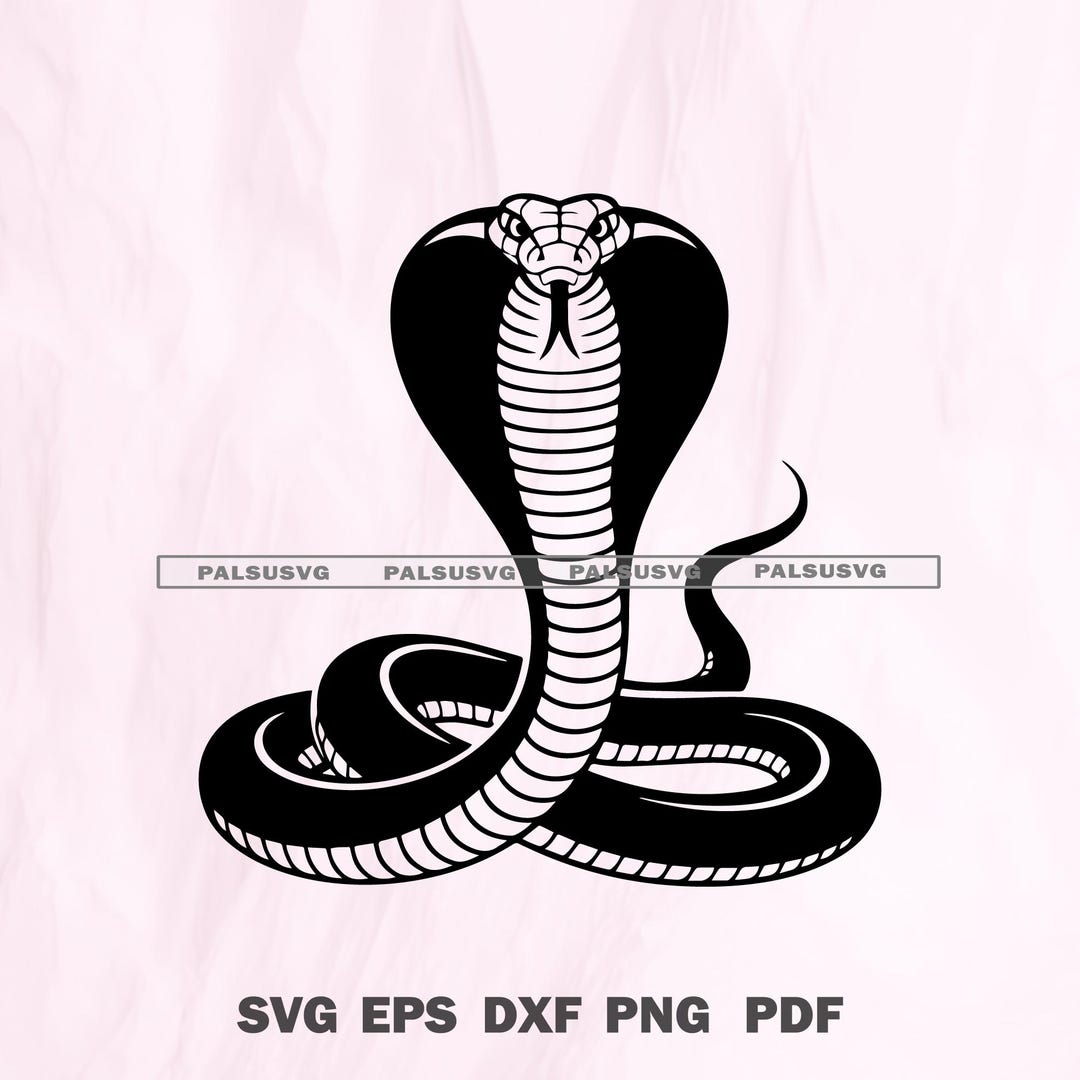Cobra SVG, Cobra Snake Vector, Serpent Svg, Reptile Cut File for Cricut ...