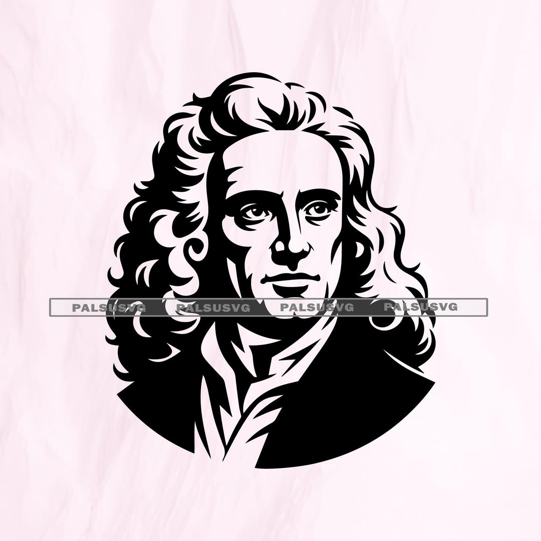 Isaac Newton SVG, Science Teacher Png, Physics Physicist Cricut File ...