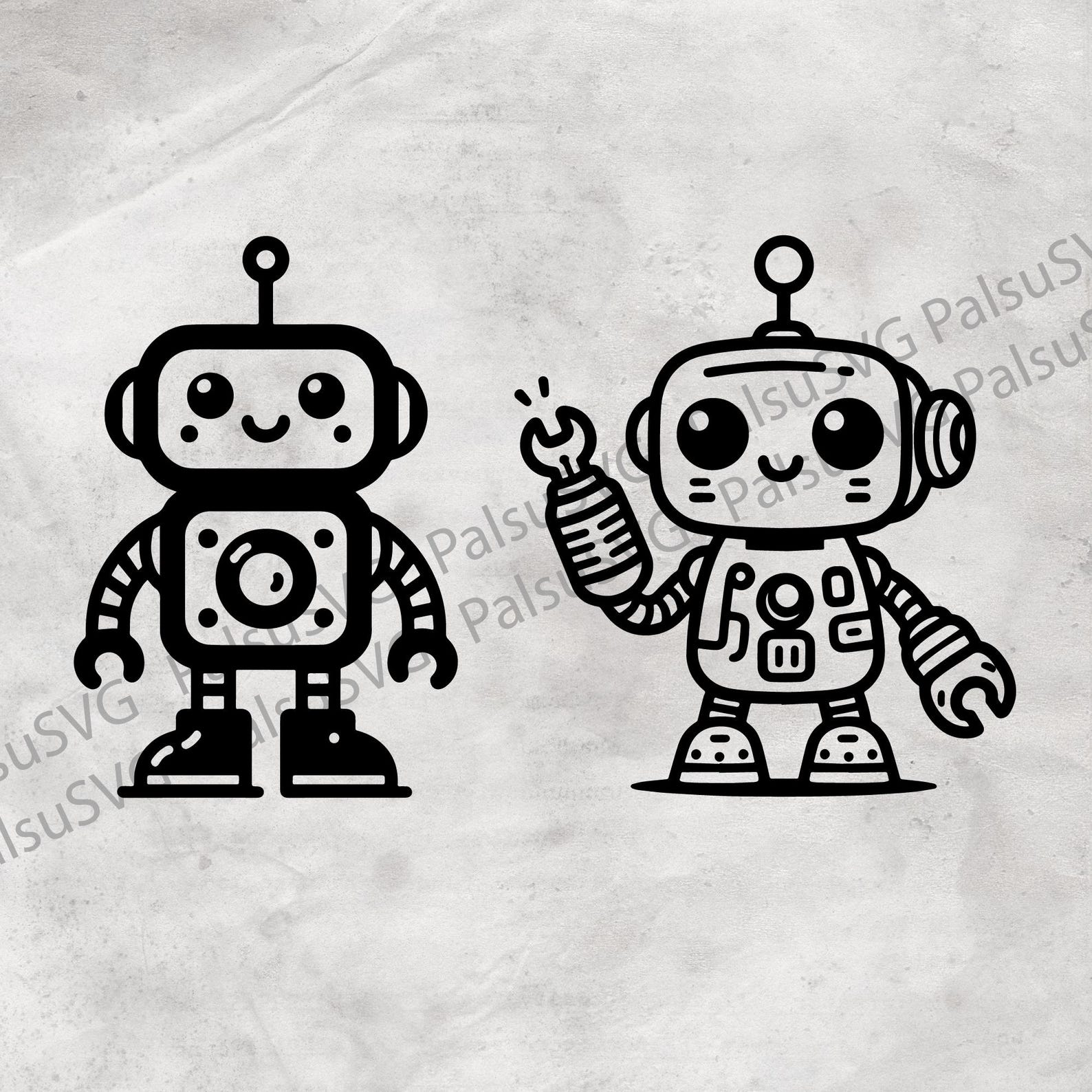 Cute Robot Svg, Cute Robot Clipart, Robot Svg, Robot Png, Baby Robot ...