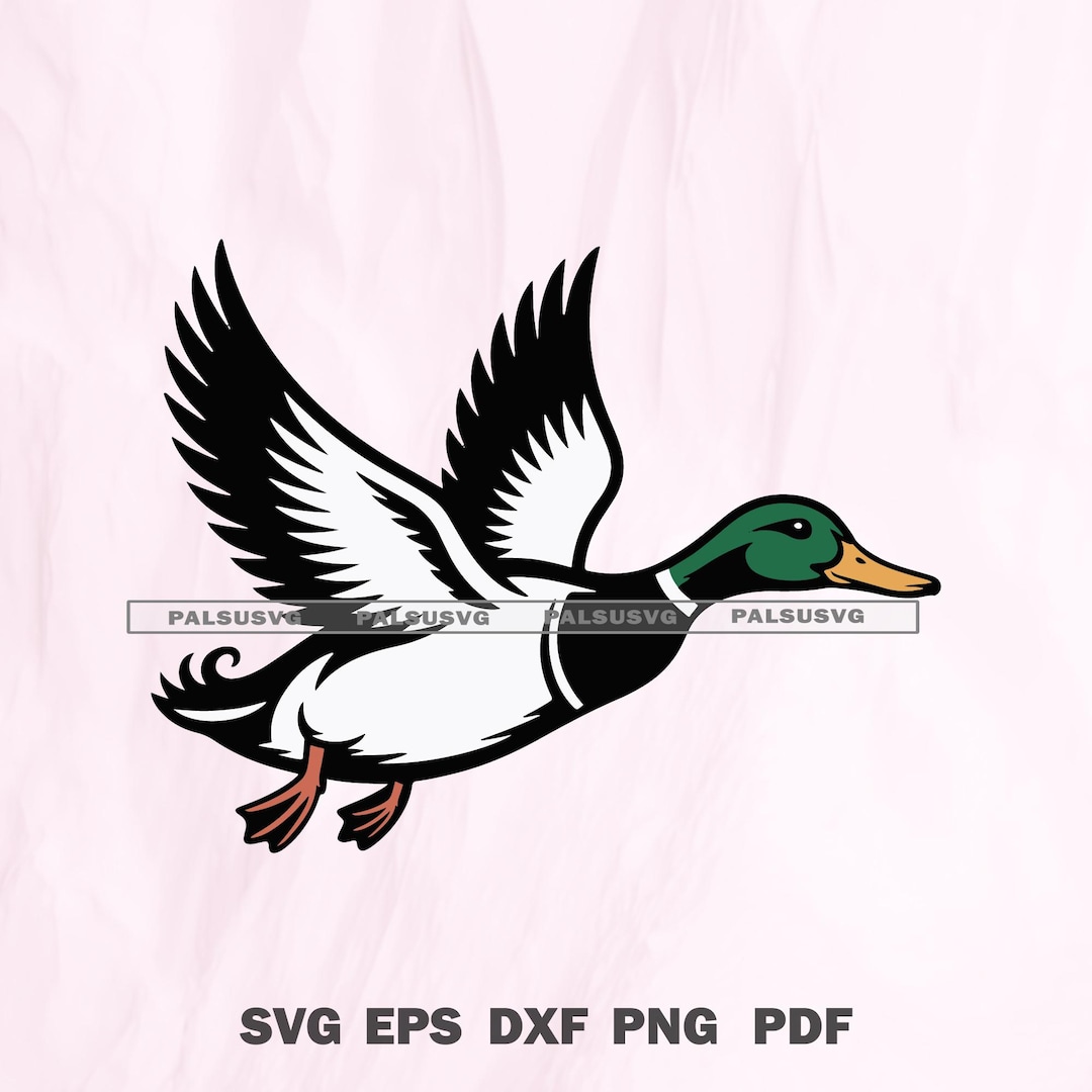 Flying Duck SVG | Hunting Design Cut File (digital Download) - Etsy