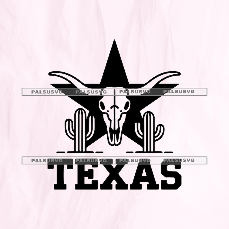 Texas Star SVG – Western Longhorn Cut File (digital Download) - Etsy