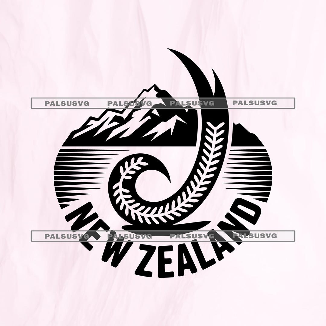 New Zealand Koru SVG, Maori Fish Hook, Silver Fern (digital Download ...