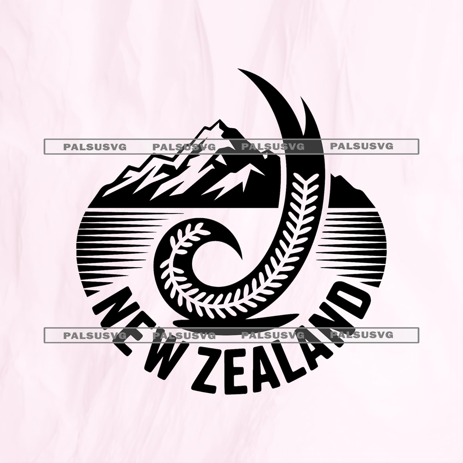 New Zealand Koru SVG, Maori Fish Hook, Silver Fern (digital Download ...