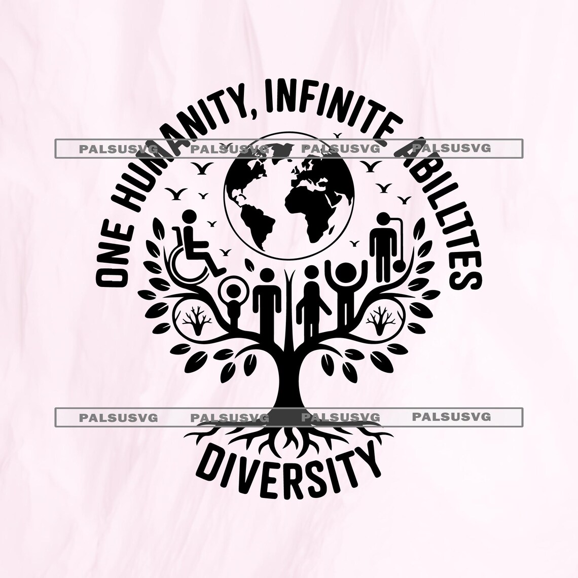 Diversity SVG, Unity and Inclusion SVG, One Humanity, Social Justice ...