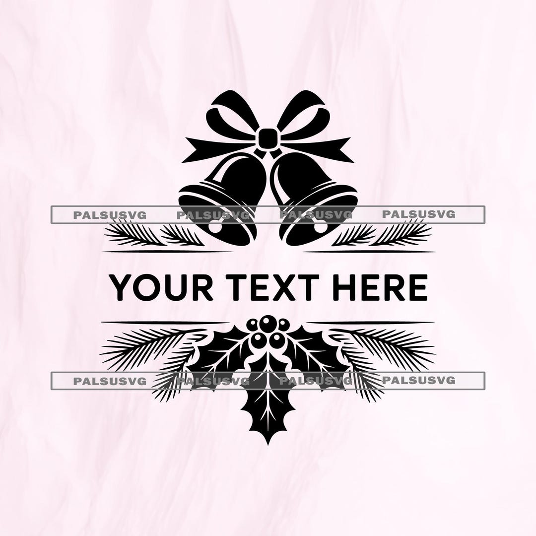 Custom Jingle Bells SVG – Christmas Monogram Cut File (digital Download ...