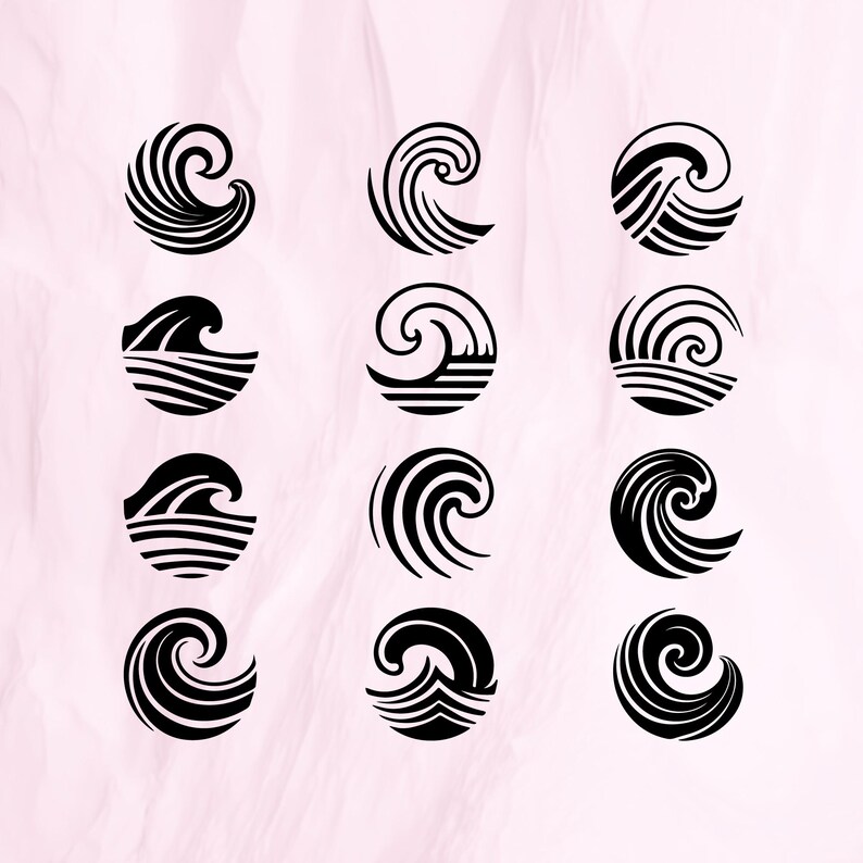 Ocean Wave Svg, Wave Clipart, Wave Svg, Wave Png, Wave Vector, Wave ...