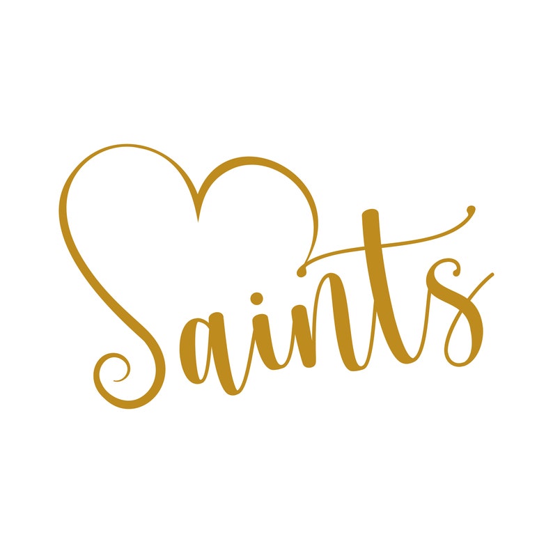 Saints Fleur Svg Cricut - Etsy