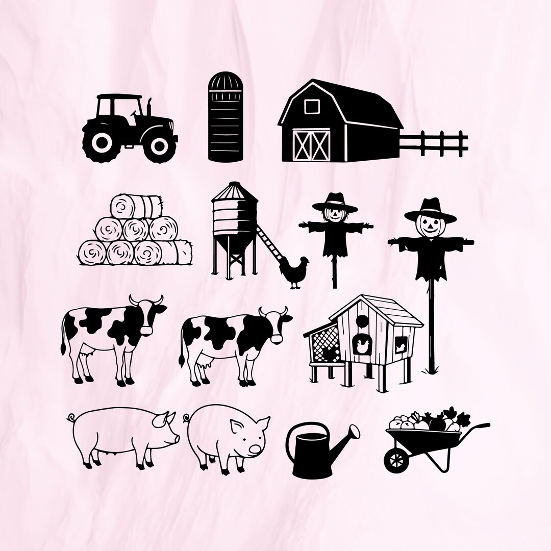 Farm Bundle Svg, Farming Svg, Farm Cricut, Farm Png, Farm Clipart, Farm ...