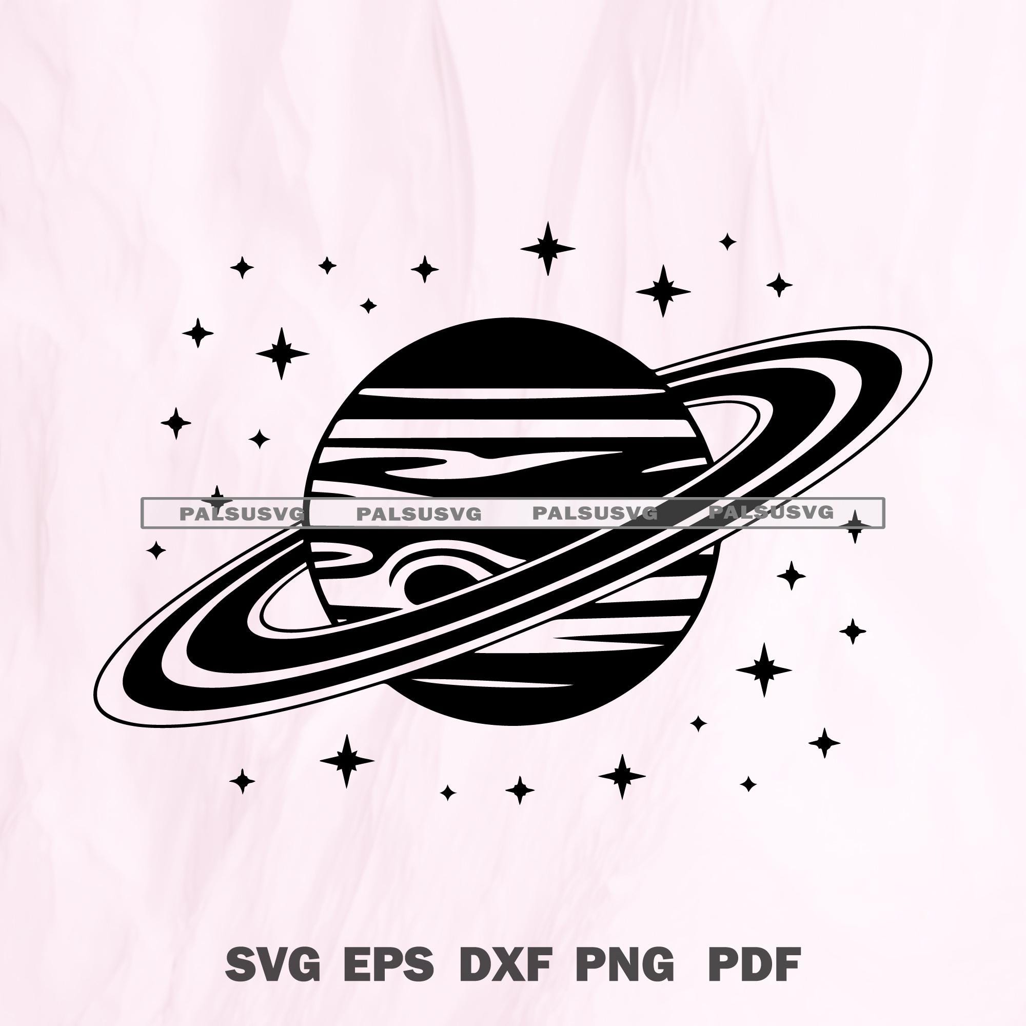 Jupiter Planet SVG, Solar System Cut File, Space Theme PNG, Astronomy ...