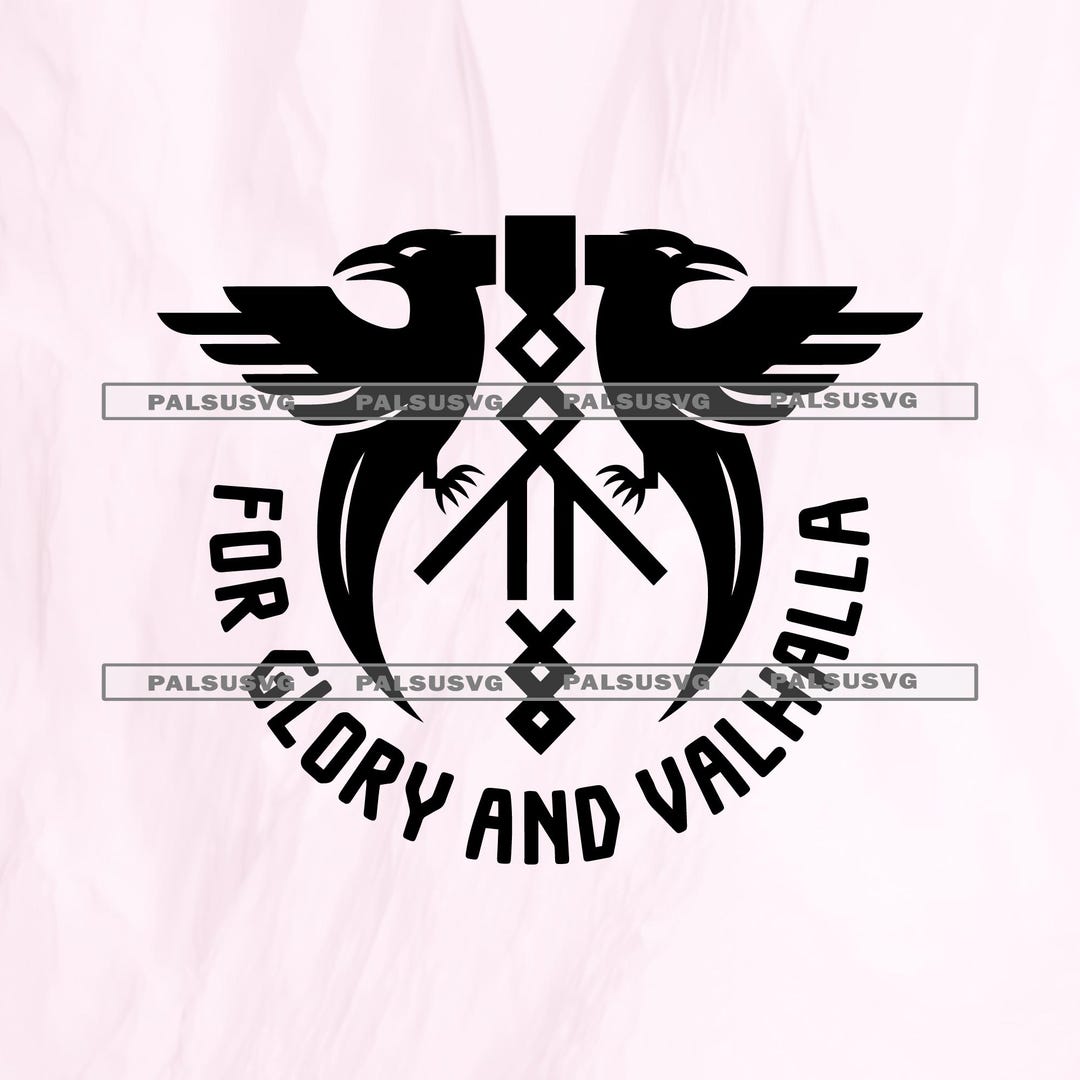 Valhalla Viking SVG – Norse Mythology Ravens Cut File (digital Download ...