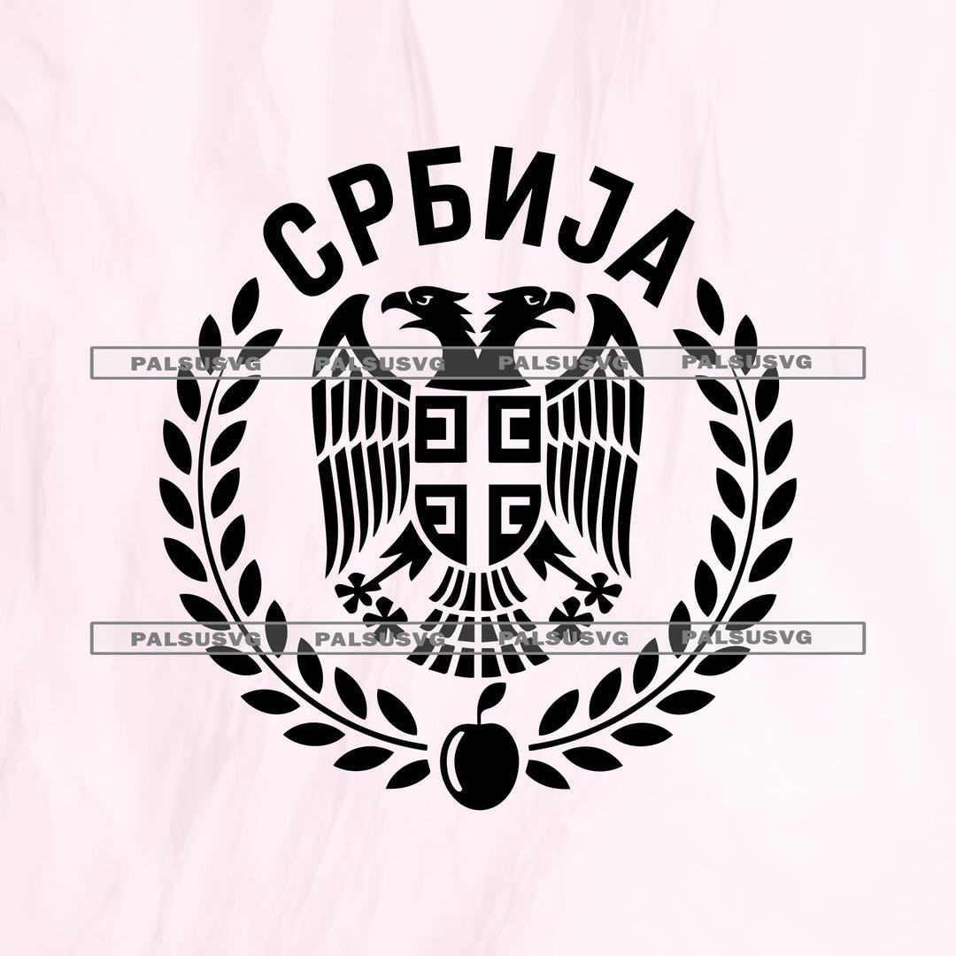 Serbian Eagle SVG, Coat of Arms Clipart, Srbija Emblem (digital ...