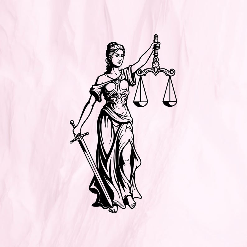 Lady Justice Svg, Lady Justice Cricut, Lady Justice Clipart, Lady ...