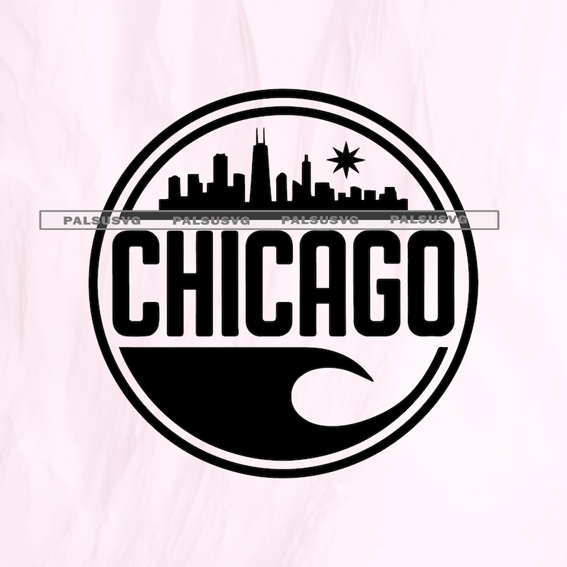 Chicago SVG, Chicago Skyline Cut File for Cricut, Windy City PNG ...