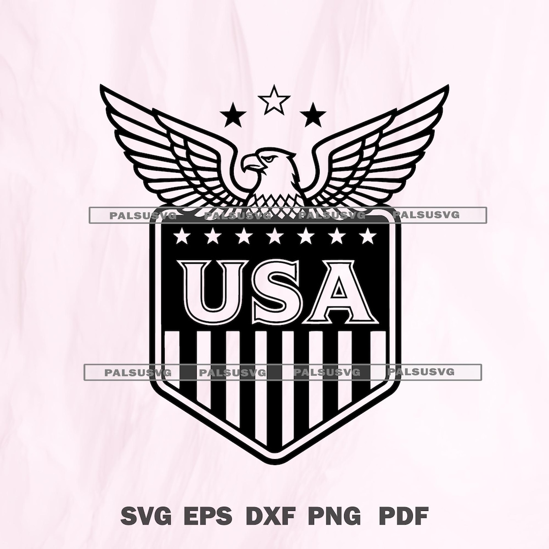 USA Eagle Emblem SVG | Patriotic Cut File (digital Download) - Etsy Canada