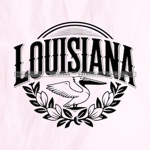 Louisiana Pelican SVG, Southern State Pride Clipart (digital Files) - Etsy