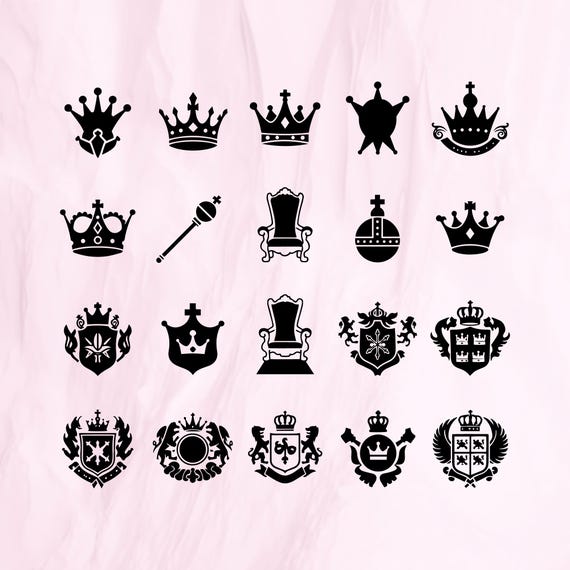 Queen Crown Symbol Text