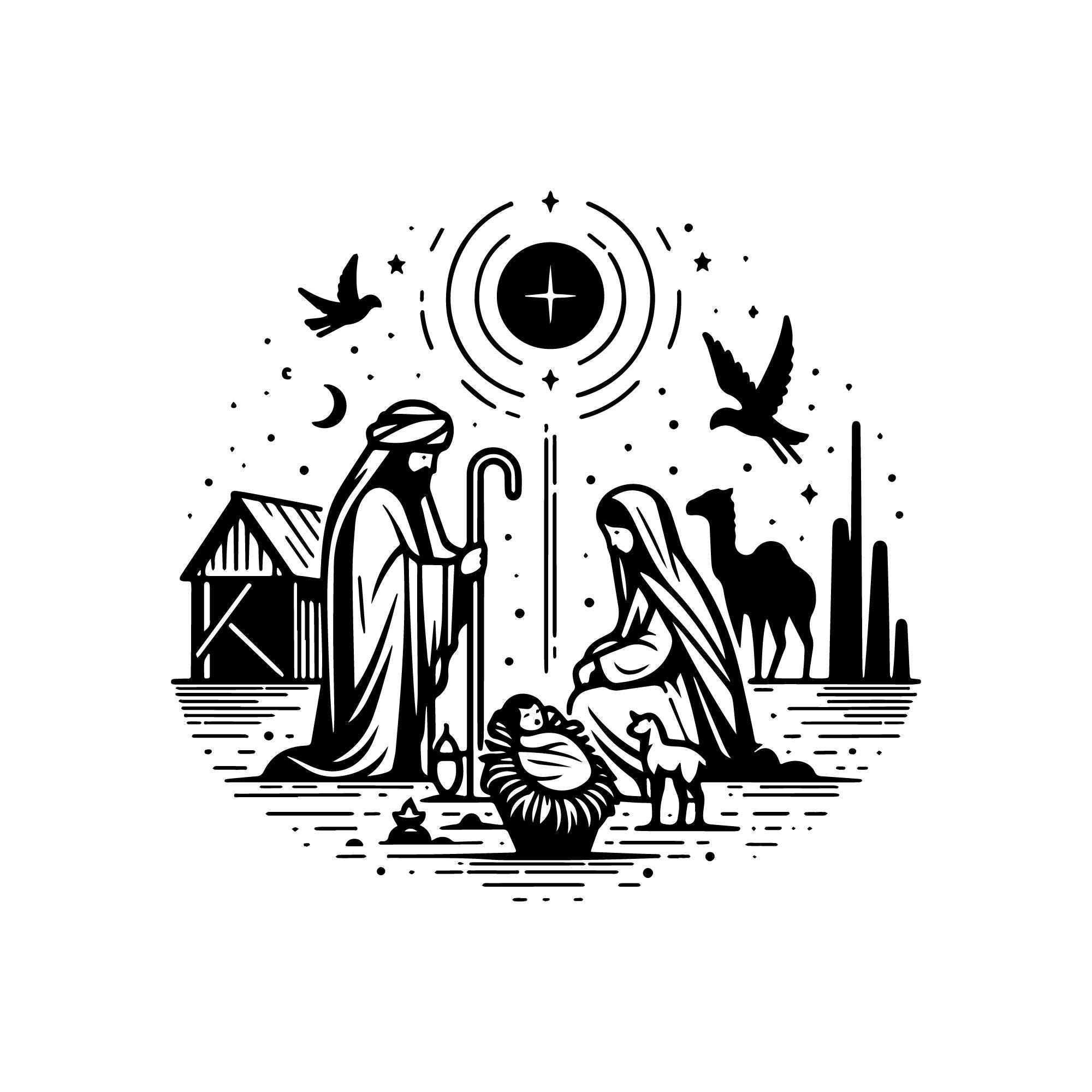 Nativity Svg Cricut - Etsy