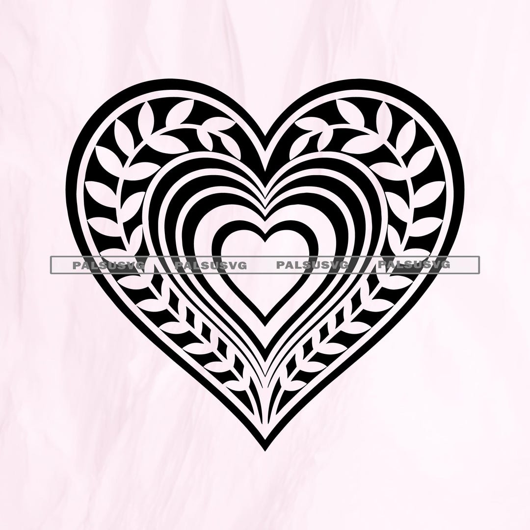 Tribal Heart SVG, Polynesian Tattoo Cut File, Maori Art PNG - Etsy