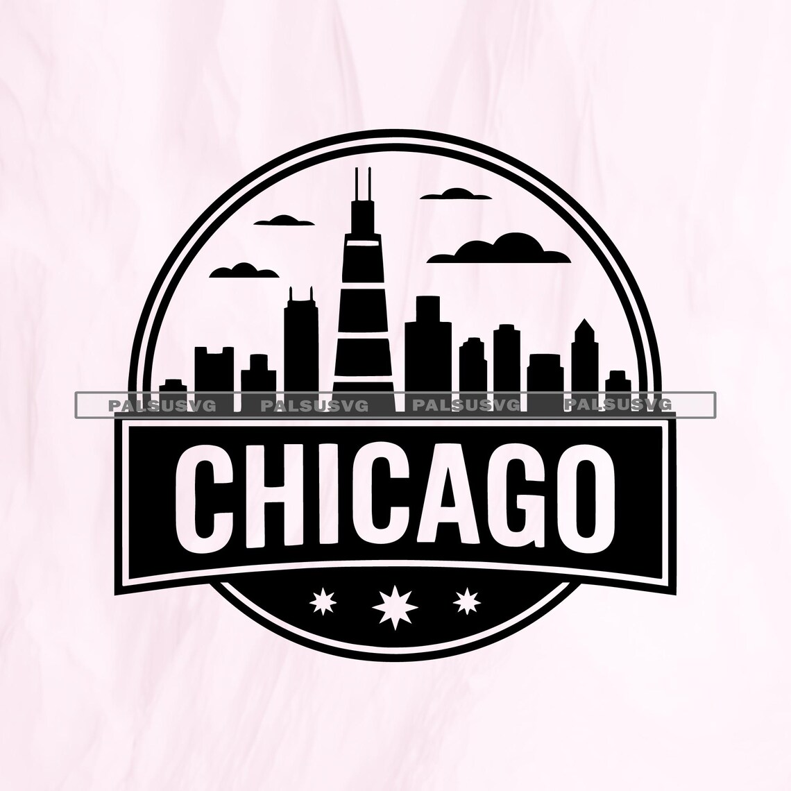 Chicago Skyline SVG, Windy City Clipart (digital Download) - Etsy