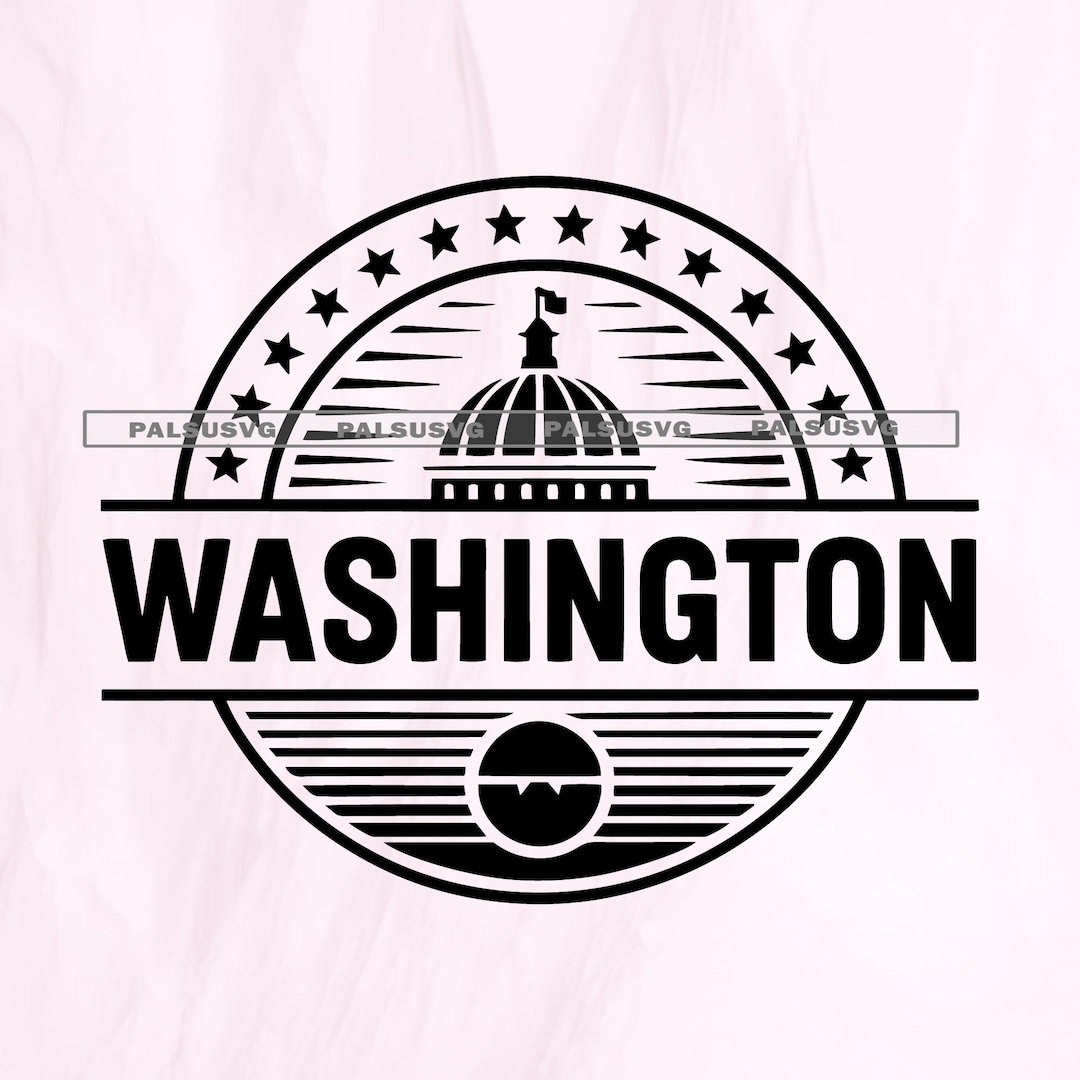Washington Capitol SVG, DC Souvenir, State Pride Clipart (digital Files ...