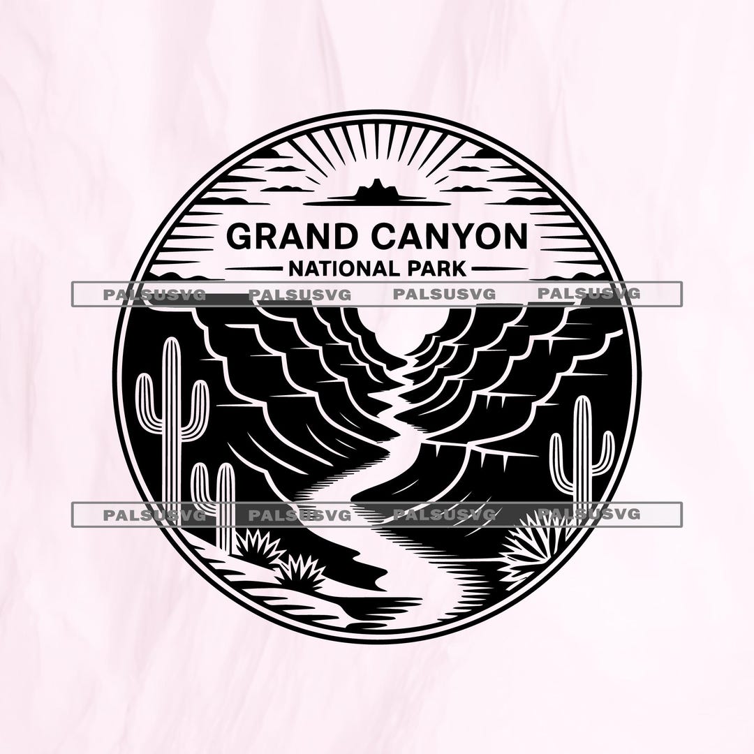 Grand Canyon National Park SVG, Arizona Desert Scene (digital Download ...