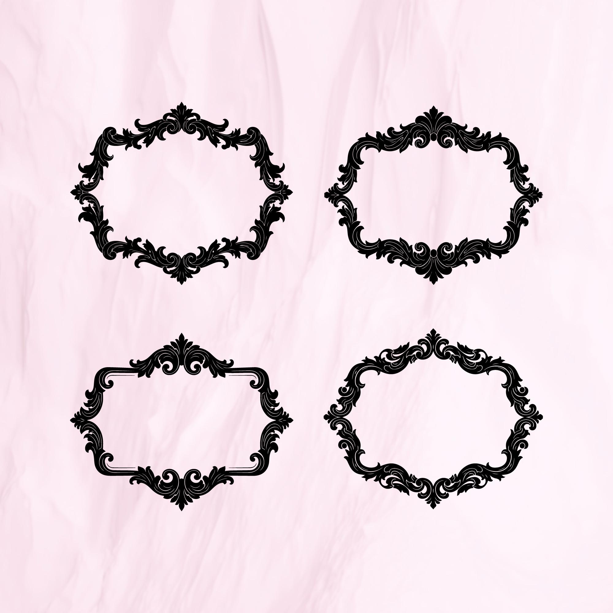 Decorative Frame Svg, Decorative Border Svg, Decorative Frame Cricut ...