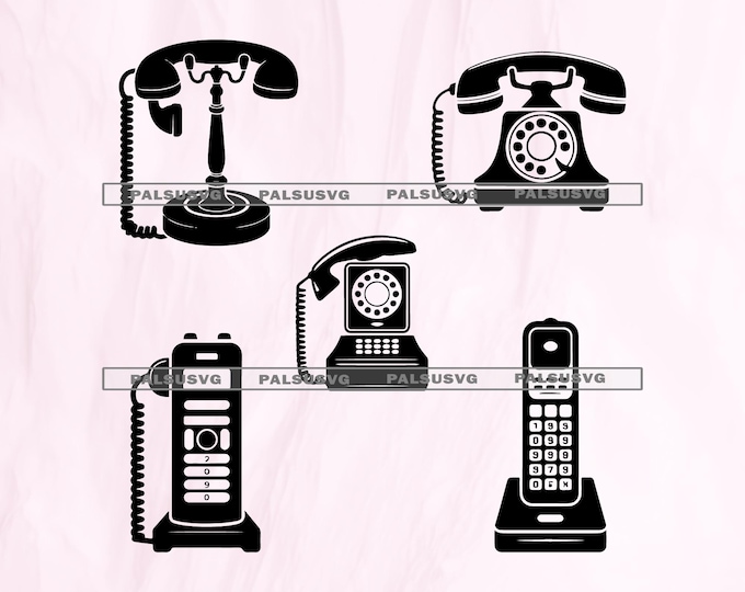 Telefon w stylu retro z papieru DIY | Pobierz natychmiast | Do druku ...
