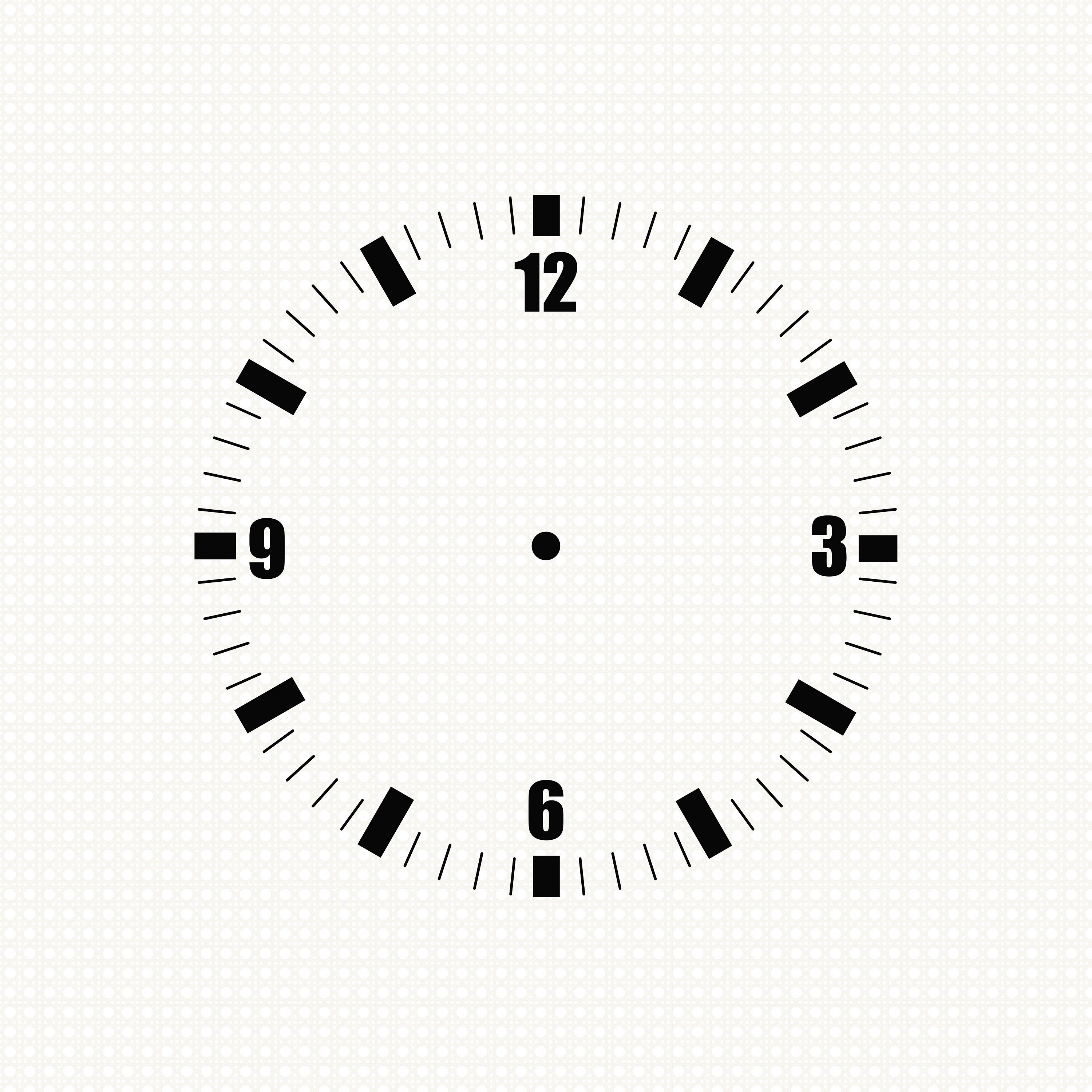 Clock Face Svg Cricut Clipart - Etsy
