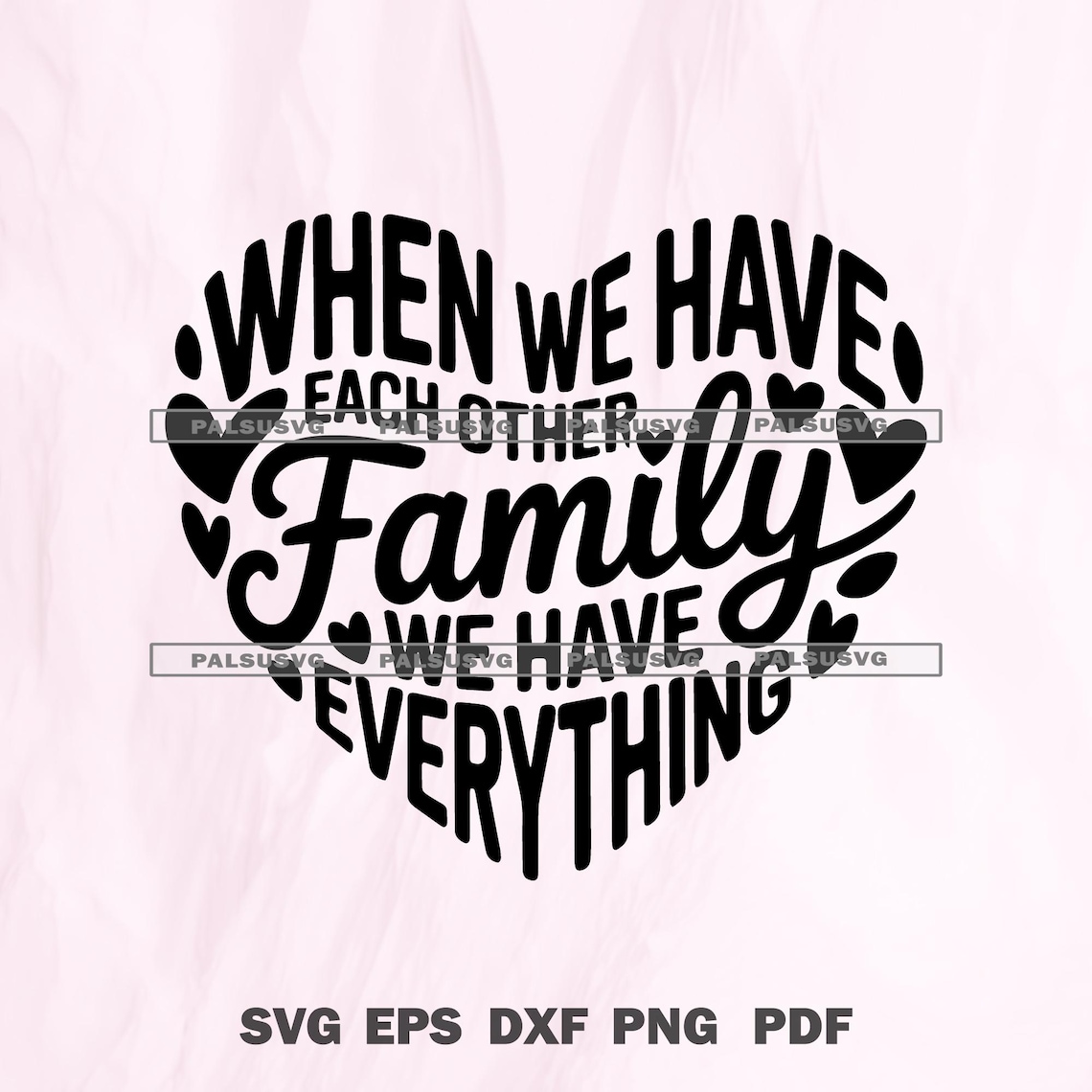 Family Love SVG | Heart Clipart, Cricut Silhouette Cut File (digital ...