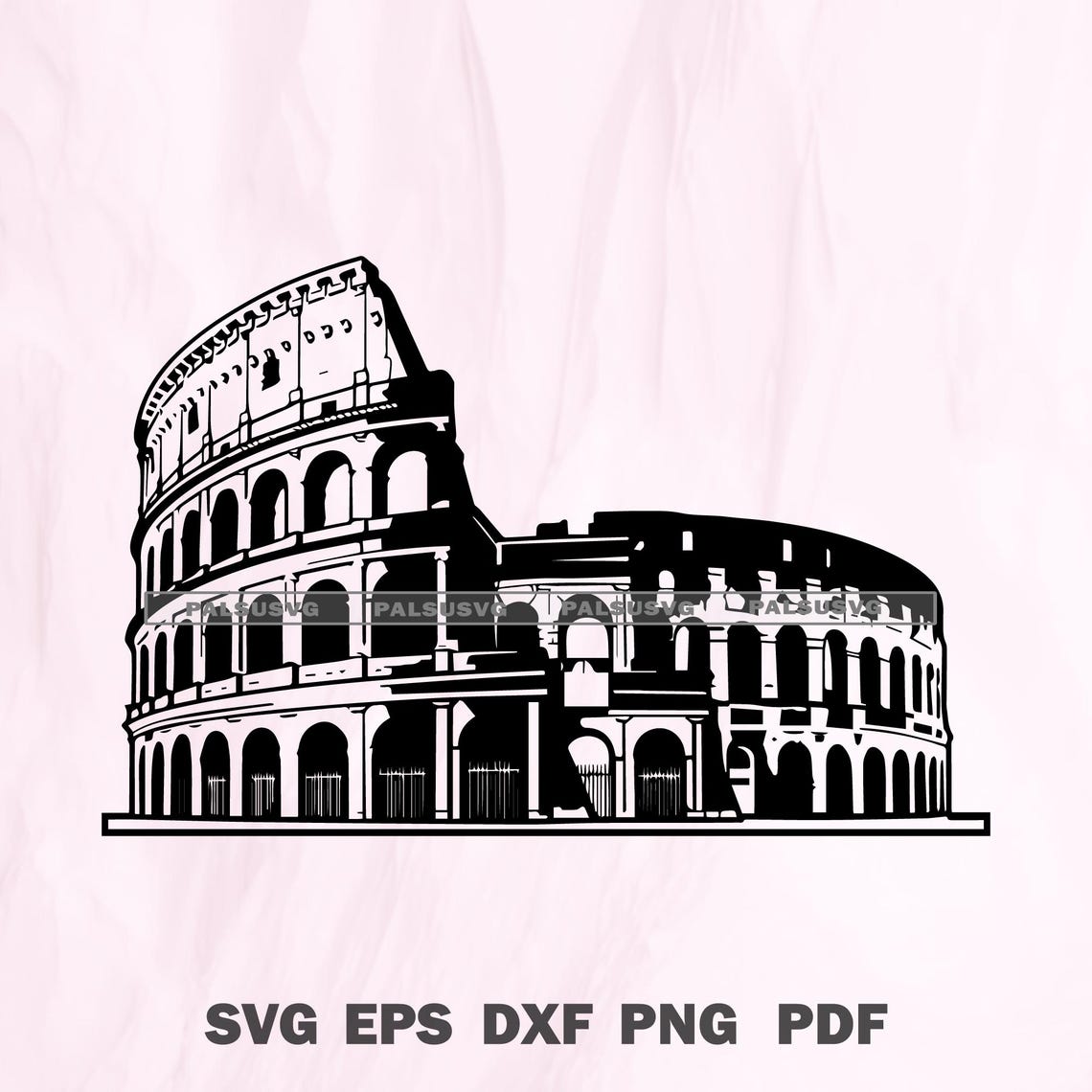 Colosseum SVG Cut File for Cricut & Silhouette | Rome Landmark Vector ...