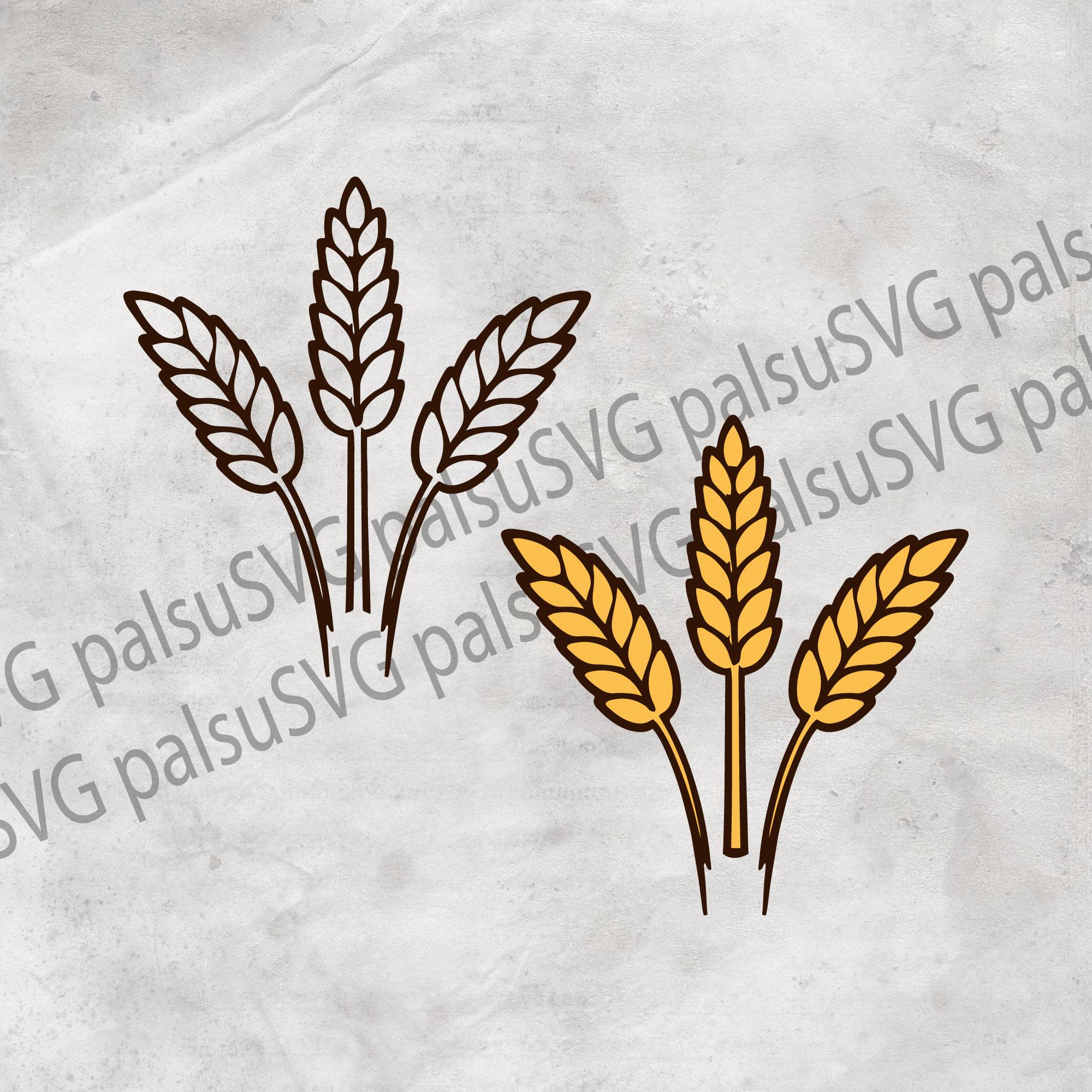 Wheat Svg, Wheat Clipart, Wheat Cut File, Wheat Png, Wheat Icon, Wheat ...